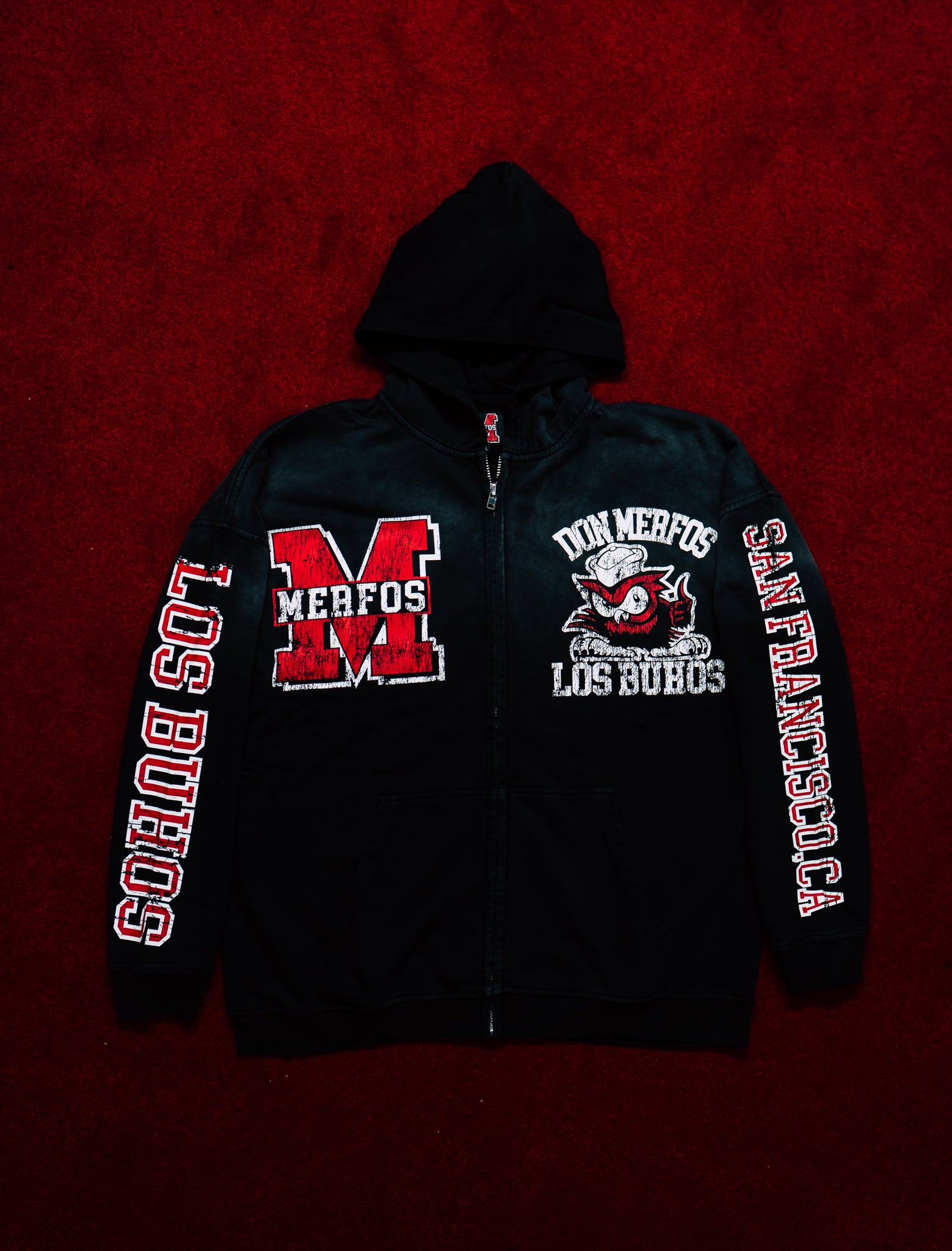 Don Merfos Los buhos Zip Up – DME LLC.